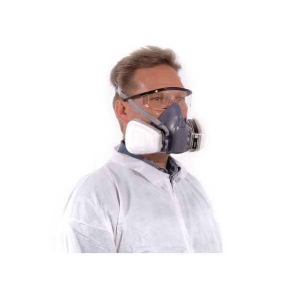 3M Disposable Respirator, Half Face Piece Assembly 5101, Organic Vapor ...