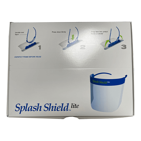 Splash Shield Lite Shield 40/Box – Short shields only – Medorna